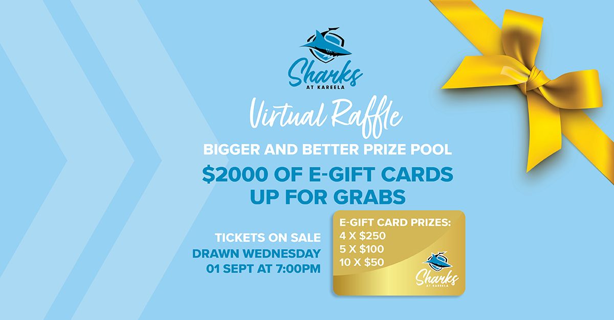Sharks at Kareela Virtual Raffle - 1.9.21