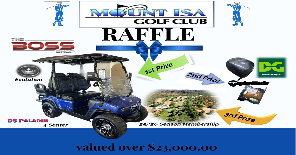 Mount Isa Golf Club - Evolution D5-PALADIN GOLF CART RAFFLE