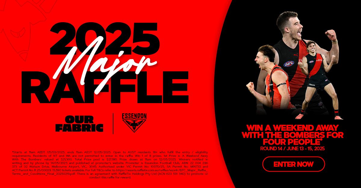 Essendon Football Club 2025 Major Raffle