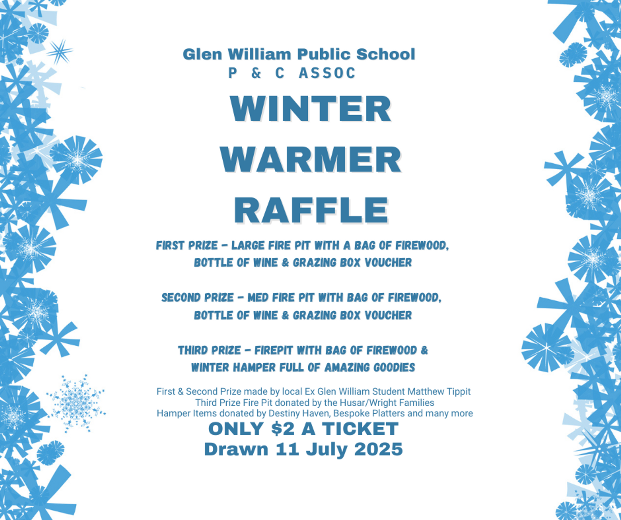 Glen William Public School P&C Winter Warmer Raffle