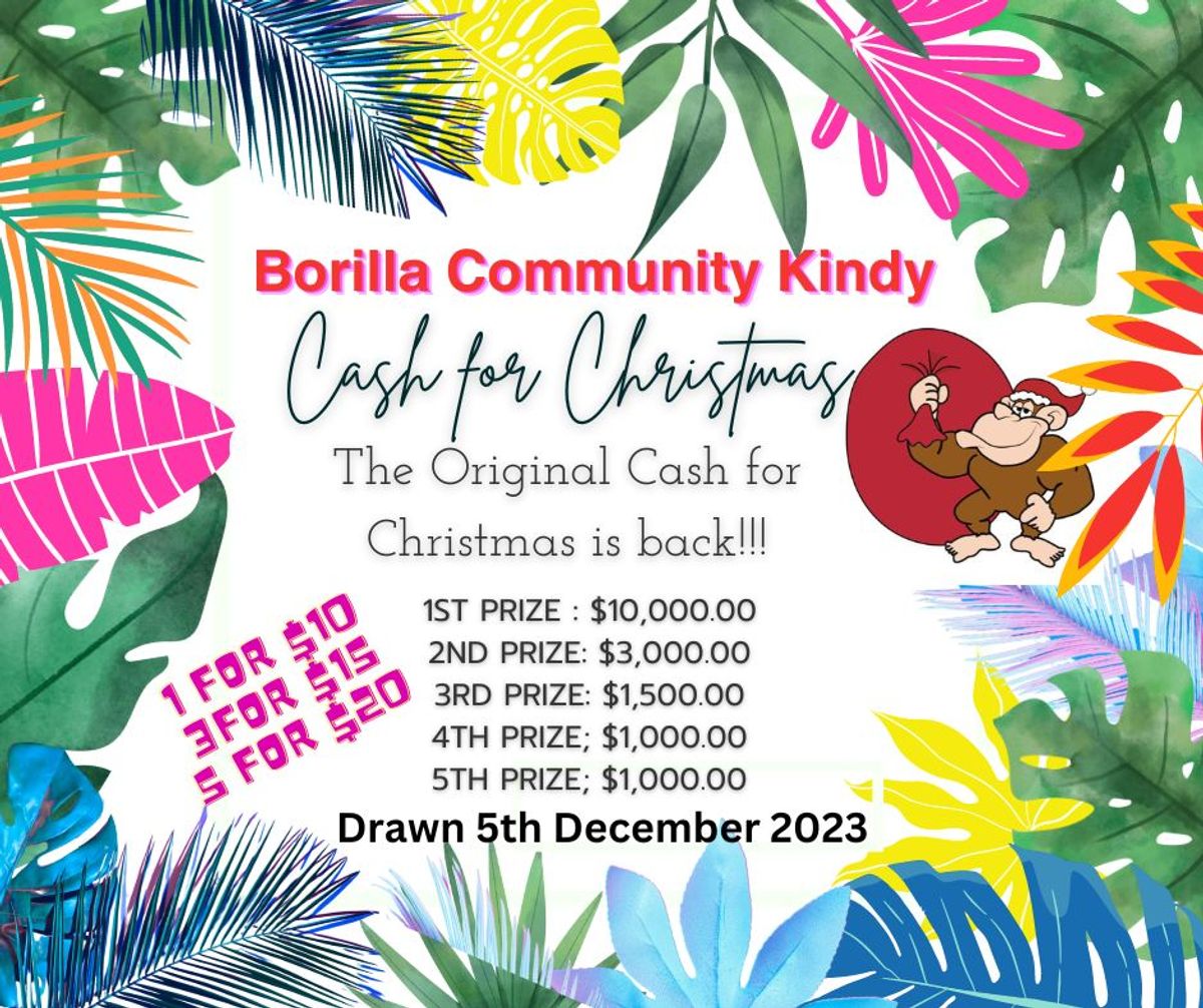Borilla Community Kindergarten Cash for Christmas