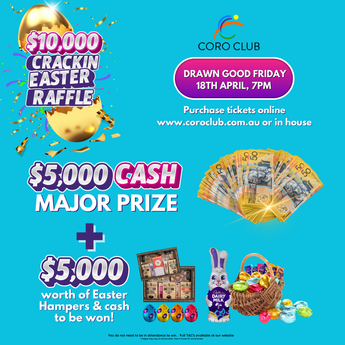 $10,000 CRACKIN EASTER RAFFLE