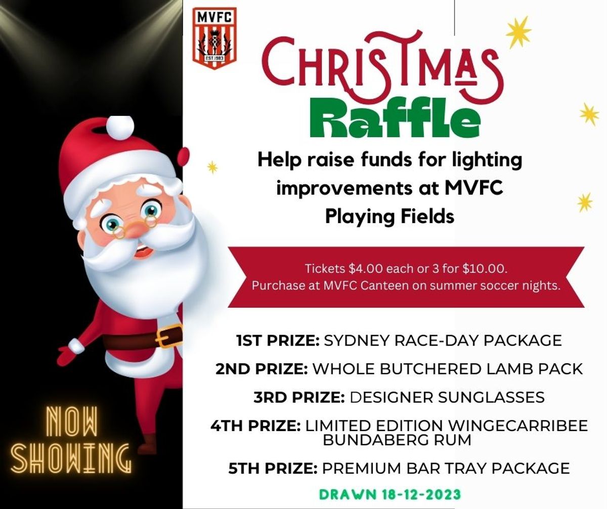 Christmas Raffle: Help Raise Funds for Lighting Improvements