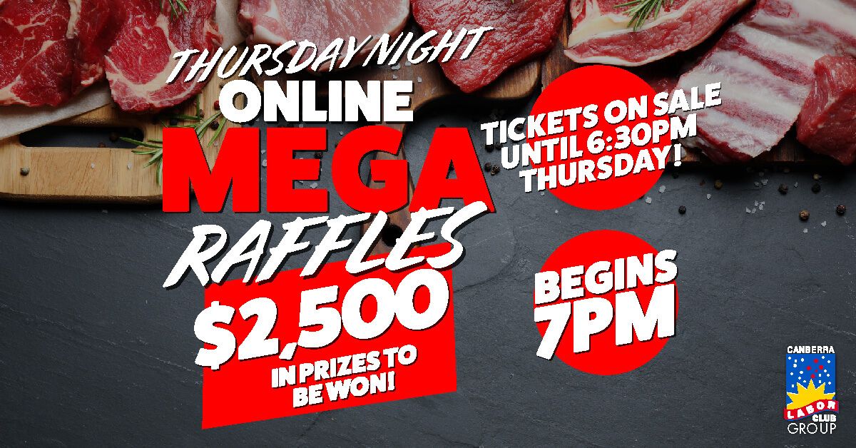 Canberra Labor Club Online MEGA Raffle