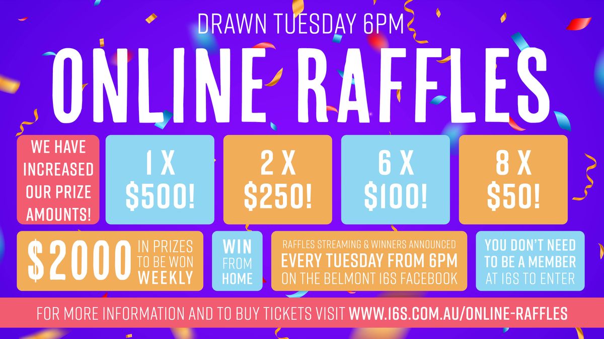 Weekly $2000 Digital Visa Card Raffle Tuesday 9th May