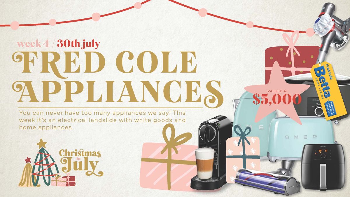 Christmas in July: Week 4 -Fred Cole Betta Home Living White Goods