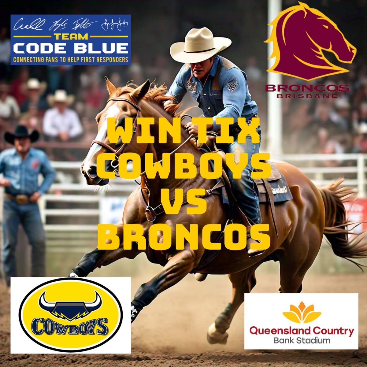 NQ Cowboys vs Bris Broncos Ulimate Fan Raffle