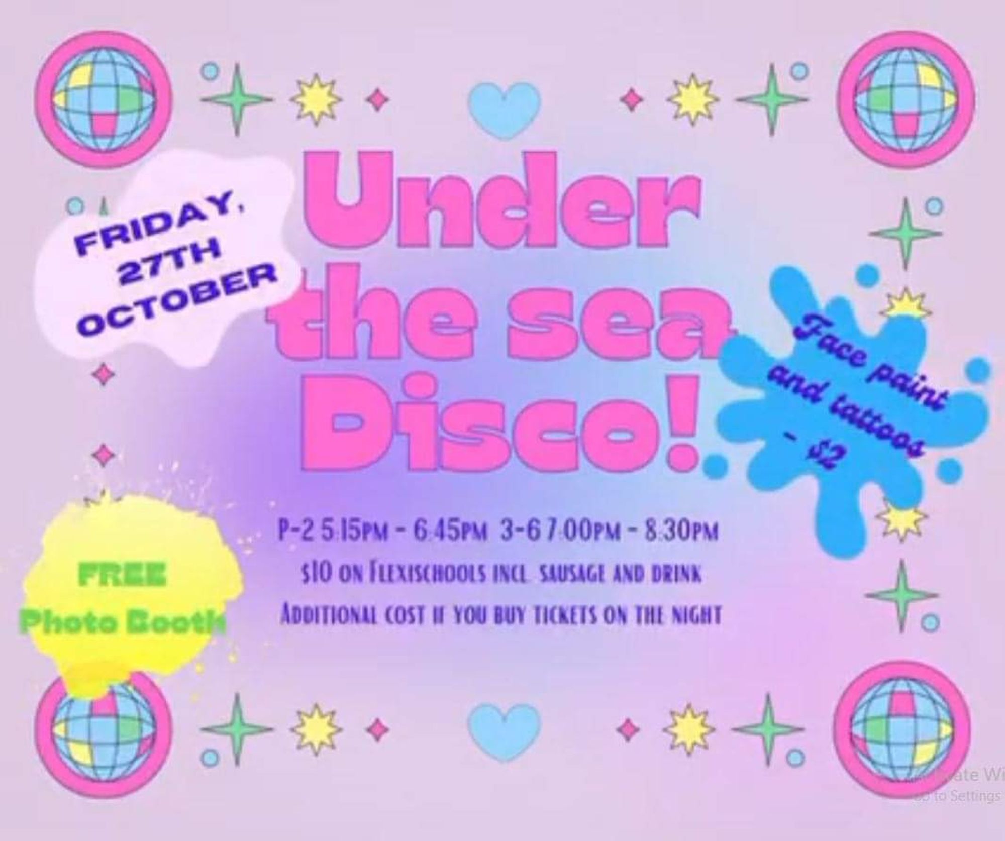 Under the Sea Disco raffle
