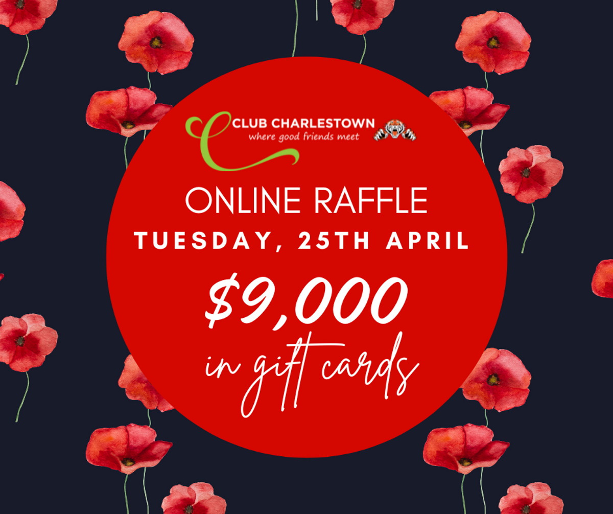 $9,000 ANZAC DAY Raffle